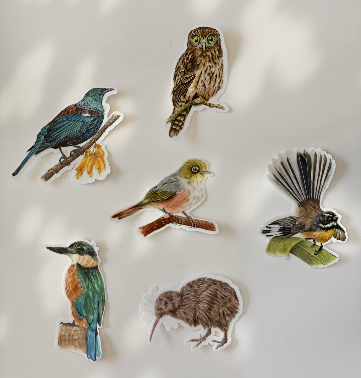 New Zealand NATIVE BIRDS stickers – the-sewing-sailor