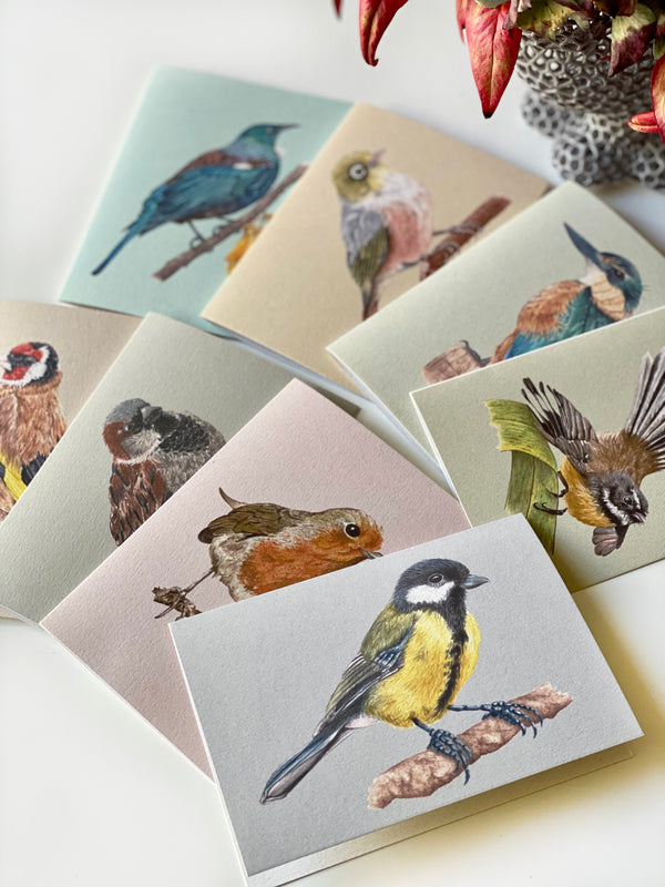 GARDEN BIRDS greeting cards – the-sewing-sailor