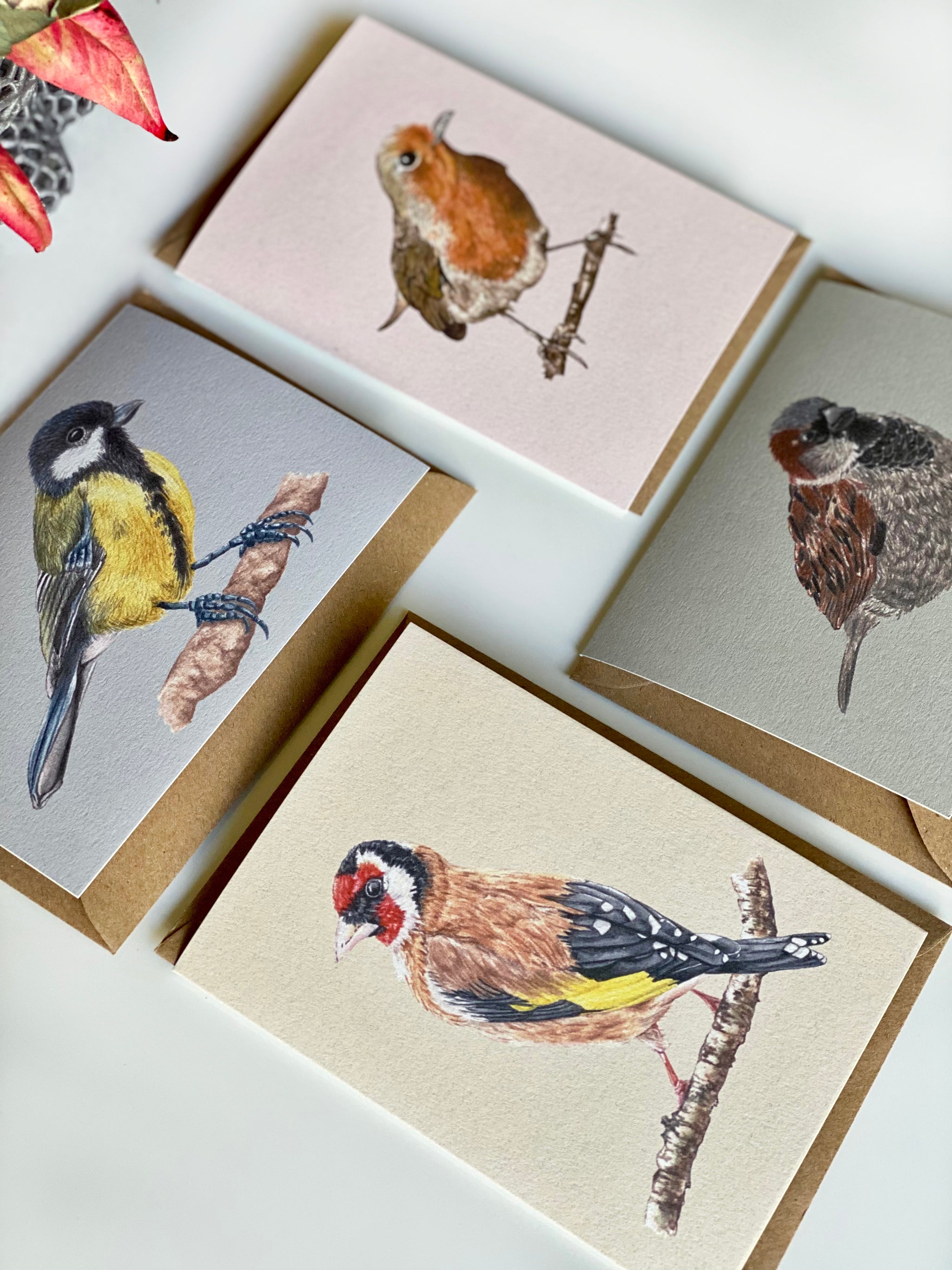 Garden Birds Greeting Cards | Watercolour Bird Art Cards – the-sewing ...